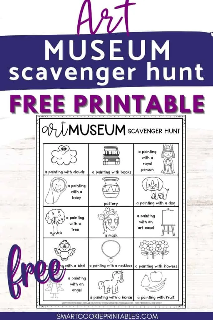 Free and Playful Art Museum Kids Scavenger Hunt For The Best Trip Ever ...
