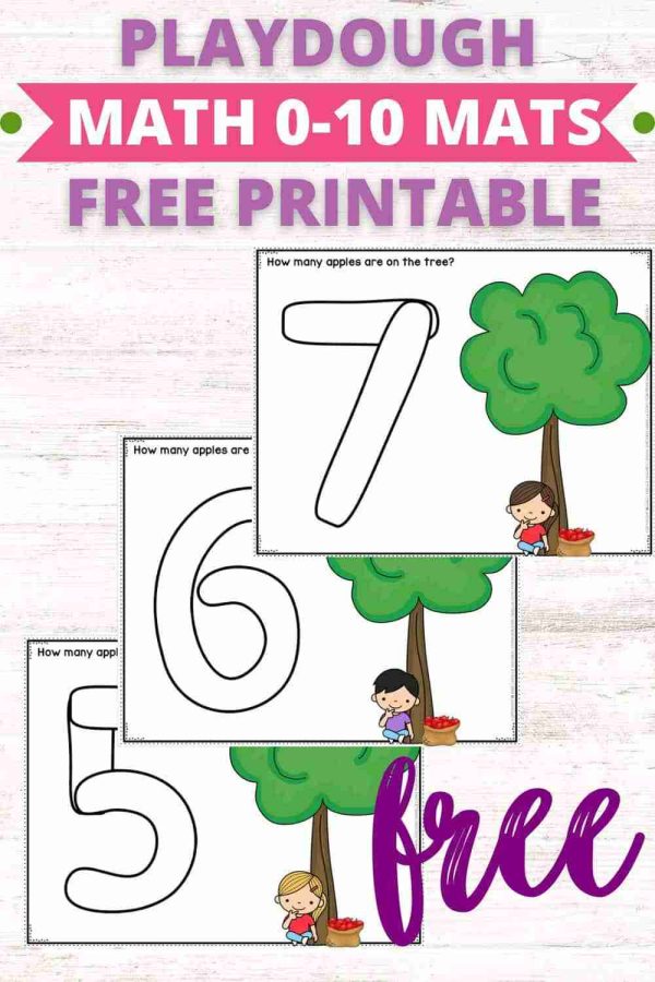 FREE Early Learning 0-10 Number Sense Play Dough Activity Mat Printable ...