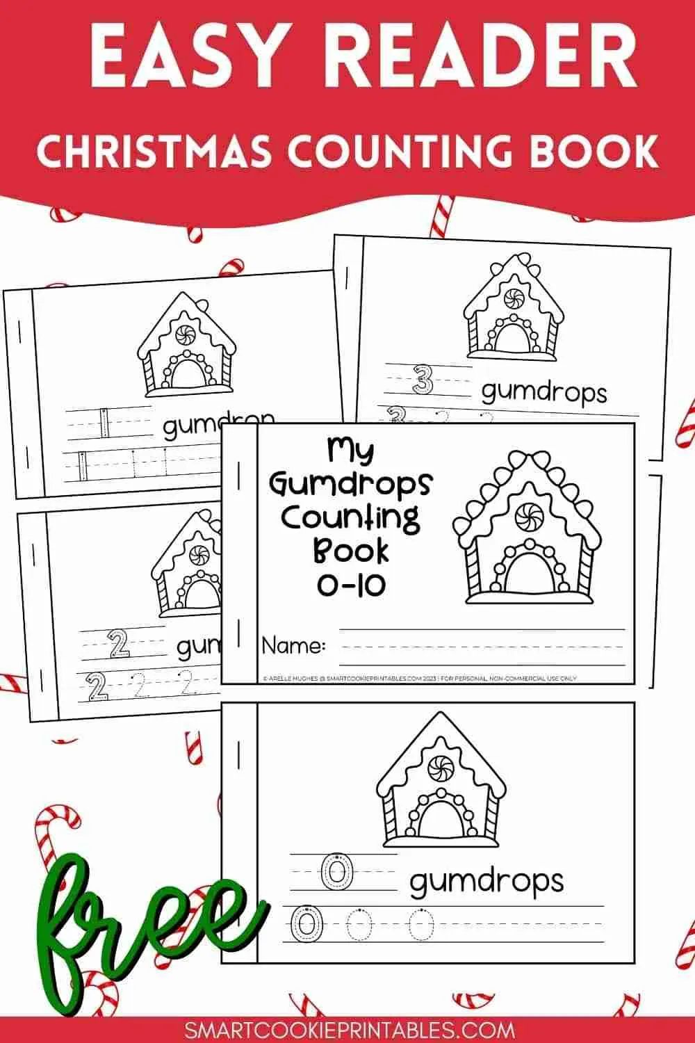 Free Christmas Number Tracing Counting 0-10 Book Printable - Smart ...